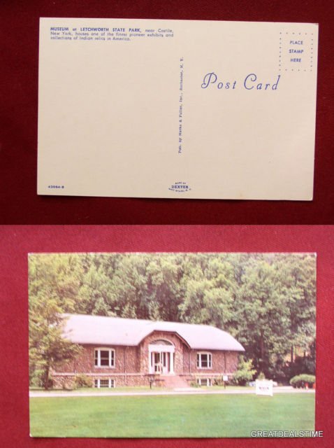 LETCHWORTH STATE PARK CASTLE NEW YORK VINTAGE POSTCARD
