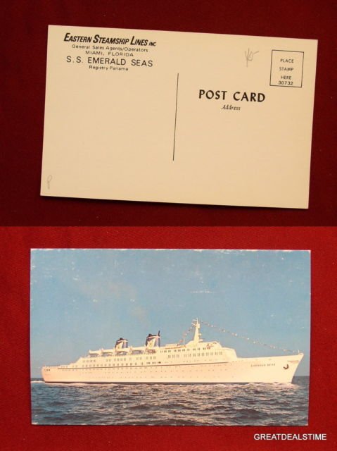 SS Emerald Seas Cruise Ship Eastern Steamship Lines Old VINTAGE Photo ...
