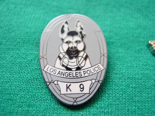 GERMAN SHEPARD LA POLICE K-9 K9 UNIT MINI BADGE PIN