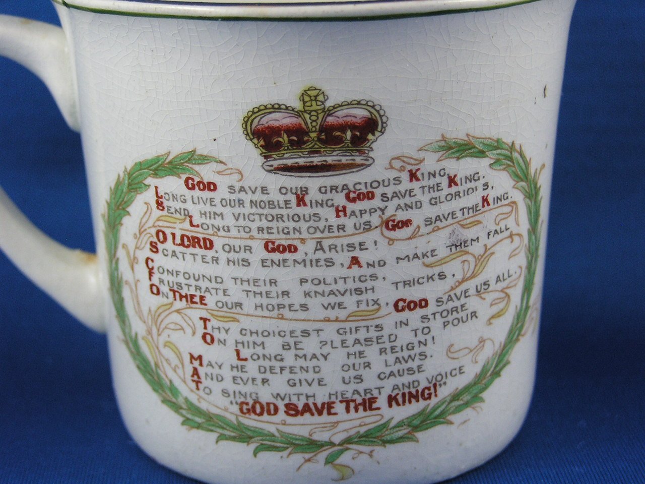 King George V Coronation Mug - Royal Wintonia Grimwades