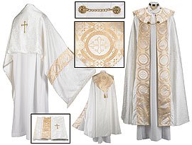 JACQUARD HUMERAL VEIL~FULLY LINED~CATHOLIC PRIEST~CLERGY~Chasuble/Vestment