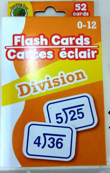 Flash Cards - (Division) Ages 0 - 12
