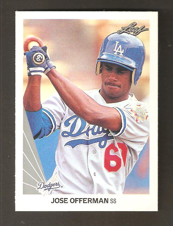 1990 Leaf Jose Offerman Rookie Card # 464