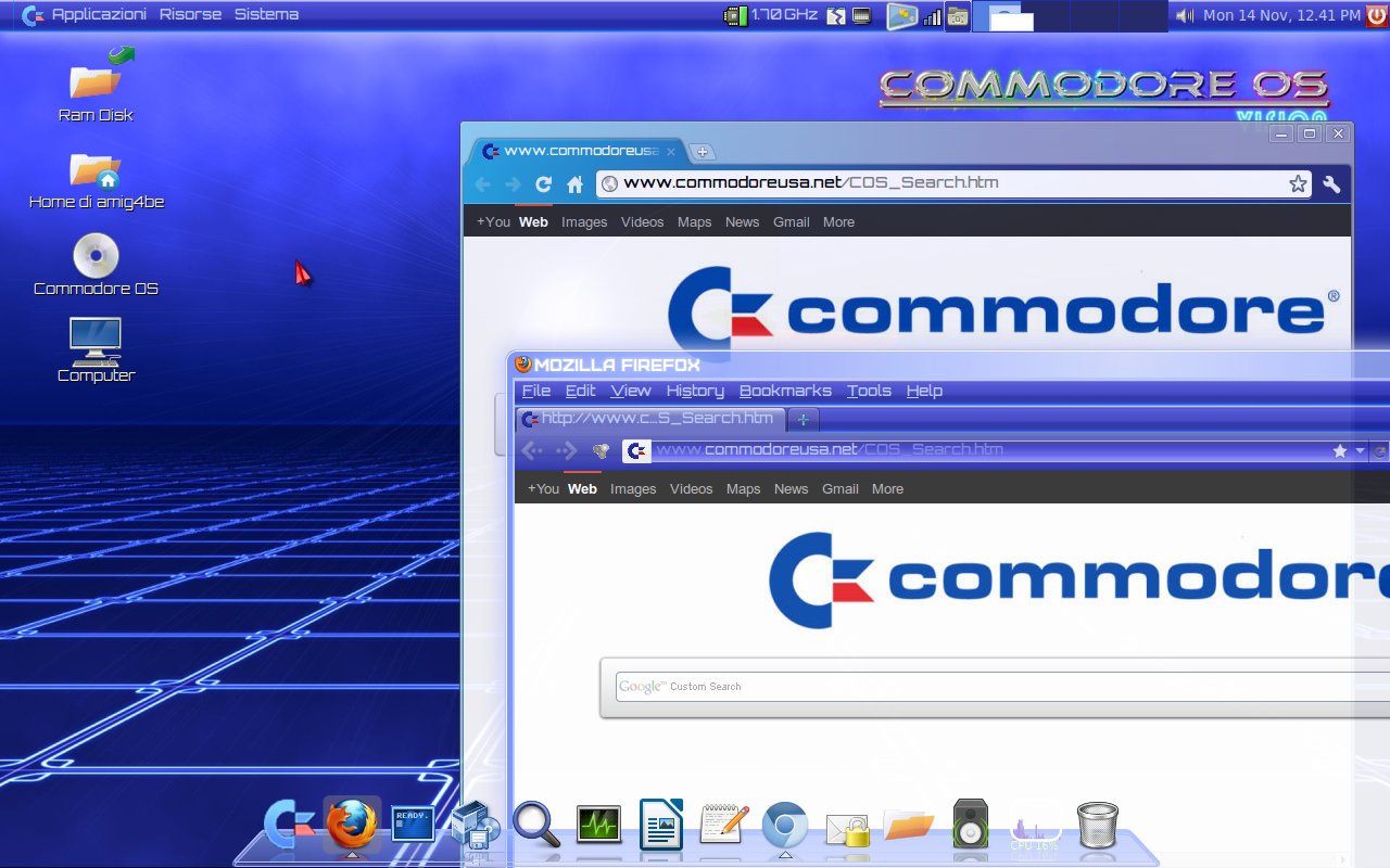 Commodore OS Vision (Mint GNU/Linux based) 2 DVD set