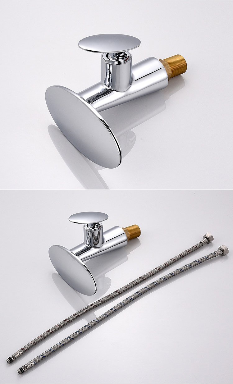Chrome oval waterfall bathroom basin sink faucet tap deck mount single ...