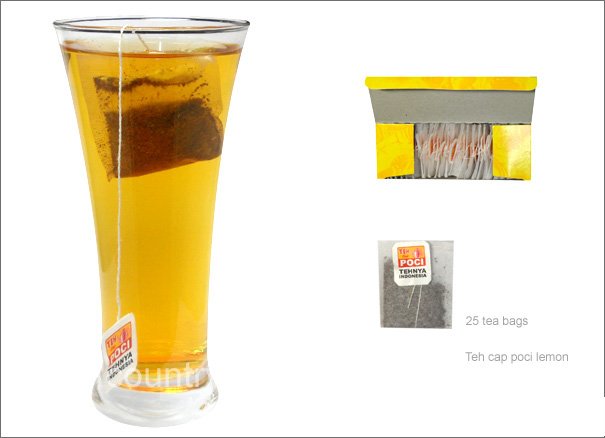Teh Poci Teh Celup Lemon 50 gram Instant tea bags Lemon flavour 25-ct ...