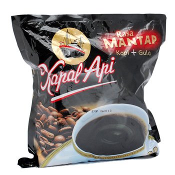 Kapal Api Kopi Rasa Mantap 750 gram Instant Coffee and sugar 30-ct @ 25 gr