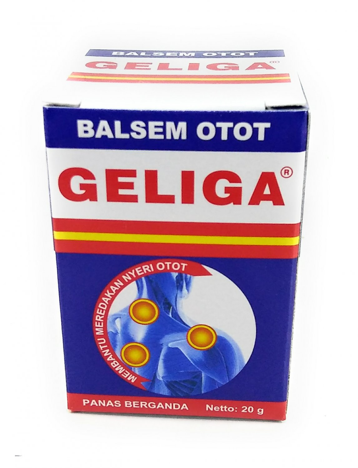 Geliga Muscular Balm Repeated Heat, 20 Gram (pack of 2)
