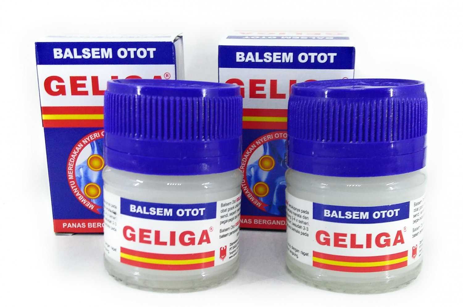 Geliga Muscular Balm Repeated Heat, 20 Gram (pack of 2)