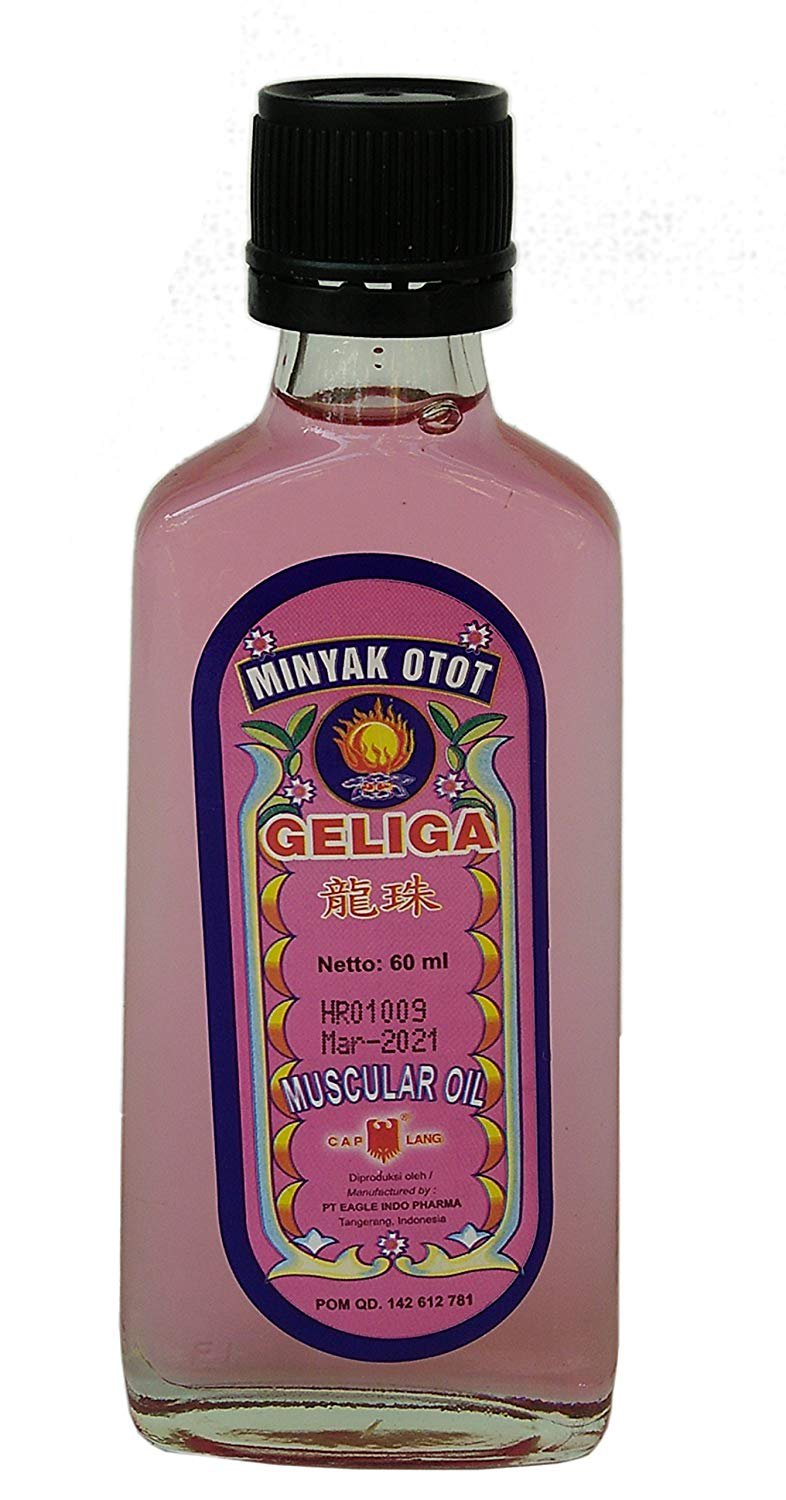 Geliga Muscular Oil (Minyak Urut), 60 Ml (Pack of 3)