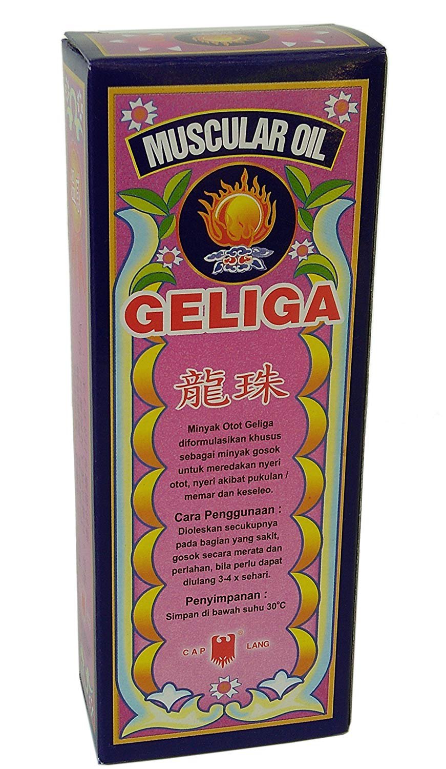 Geliga Muscular Oil (Minyak Urut), 60 Ml (Pack of 3)