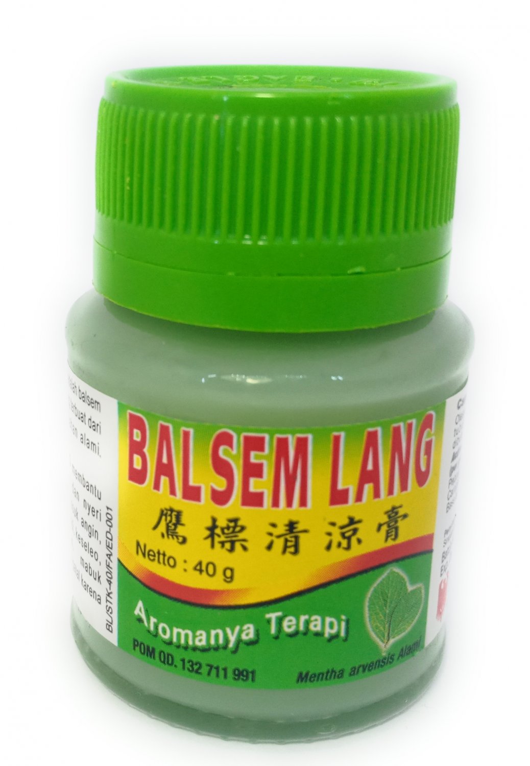 Balsem Lang Eagle Brand Green Balm, 40 Gram (Pack of 6)