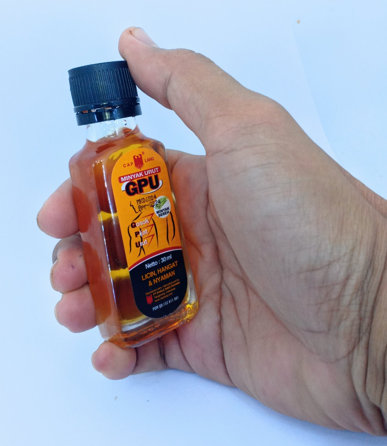 Cap Lang (Eagle Brand) GPU Liniment Oil (with Lemongrass), 30 Ml (Pack ...