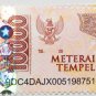 Stamp Duty Materai Tempel Indonesia 10000 (Sepuluh Ribu Rupiah) - 5 pcs