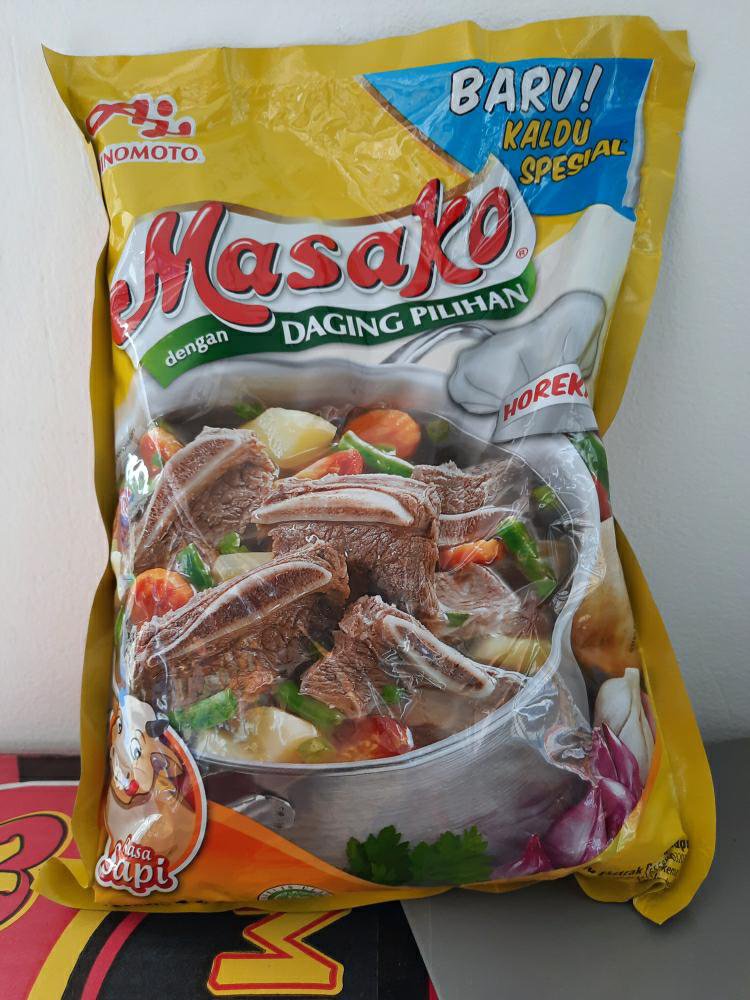 Masako Penyedap Rasa Sapi (Beef Flavoring), 1 kg - 35.2 Oz ( Pack of 2)