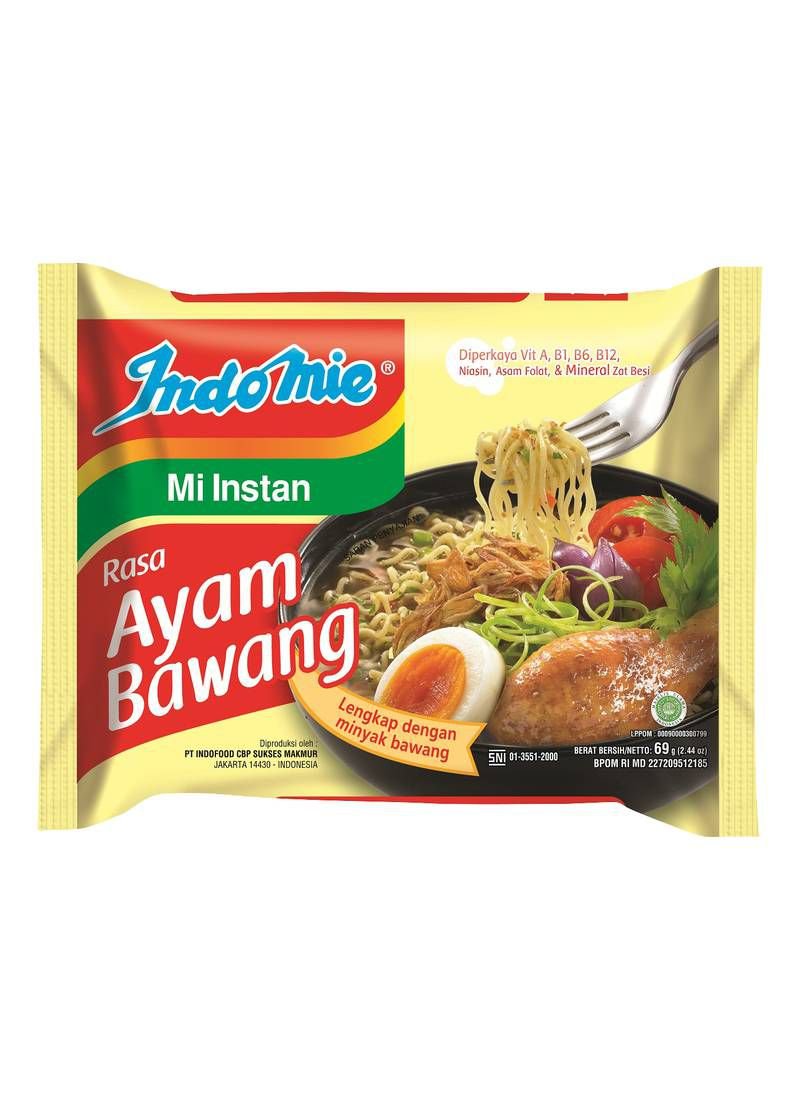 Indomie Mi Instant Chicken Onion, 69gram (Pack of 2)