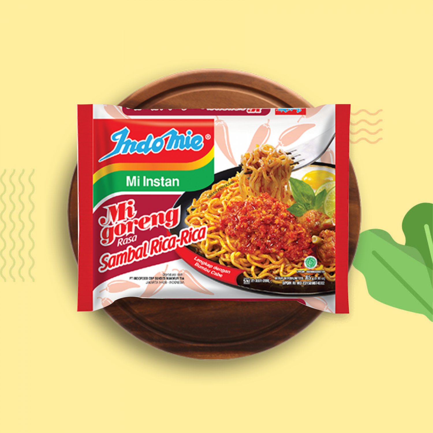 Indomie Rica Rica Fried Instant Noodles, 85gram (Pack of 5)