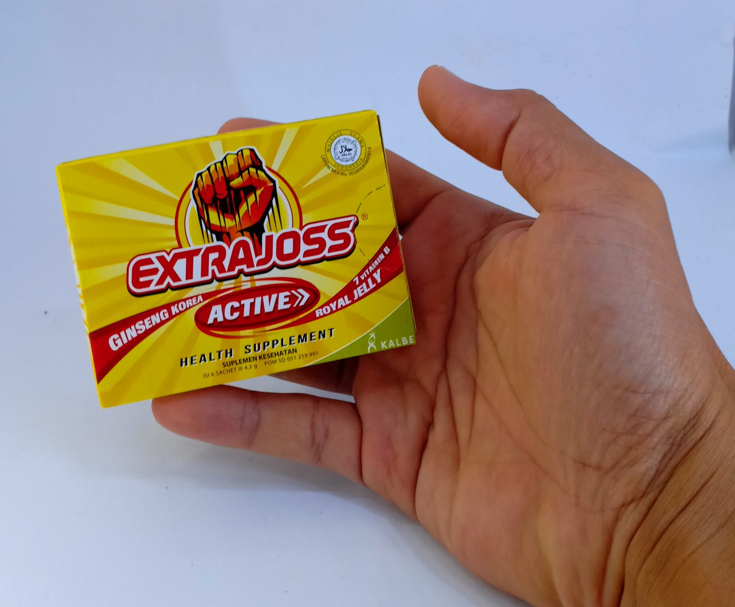 Extra Joss Active Energy Drink Powder, 2 Pack (2 x 6 Sachets @4gr)