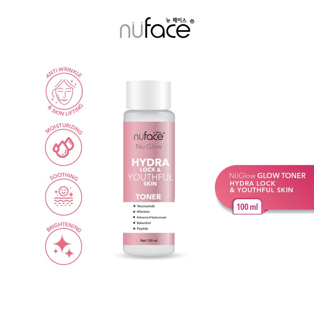 Nuface Nu Glow Hydra Lock & Youthful Skin Toner 100 ml - Pack of 2