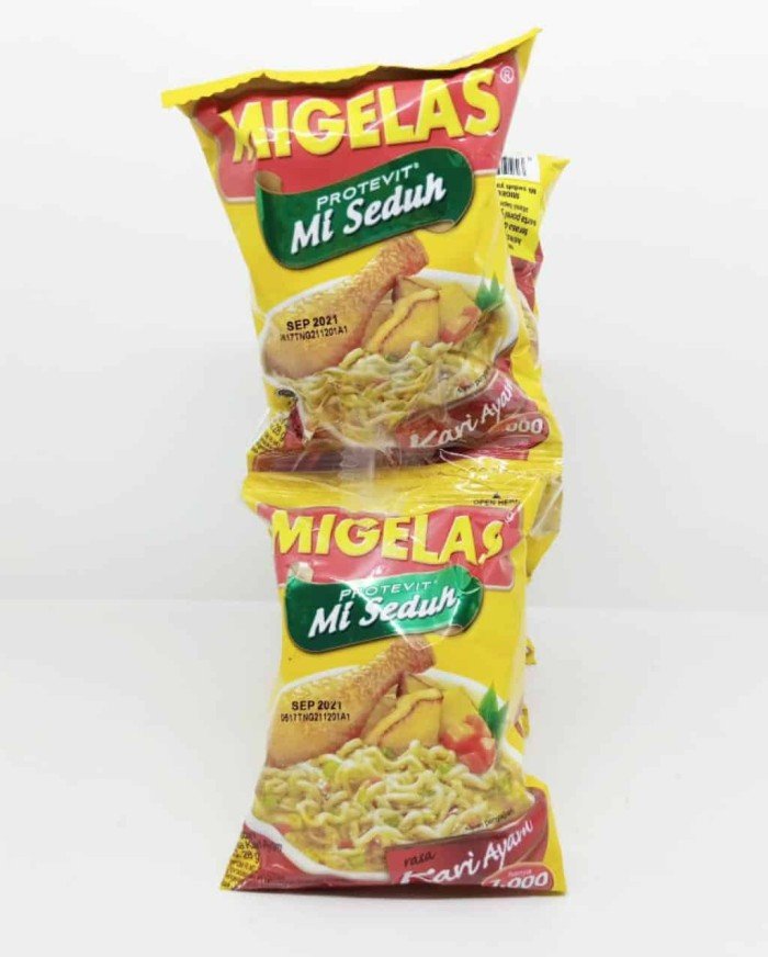 MIGELAS Protevit Instant Noodles Chicken Curry Flavor, 28 gram (Pack of 24)