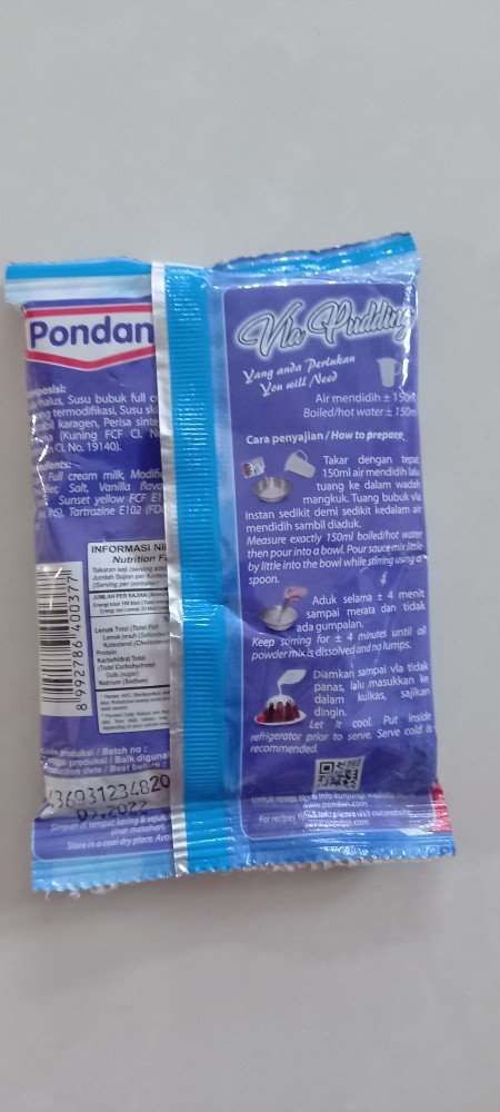 Pondan Vla Instant Vanilla 50g -Pack of 4