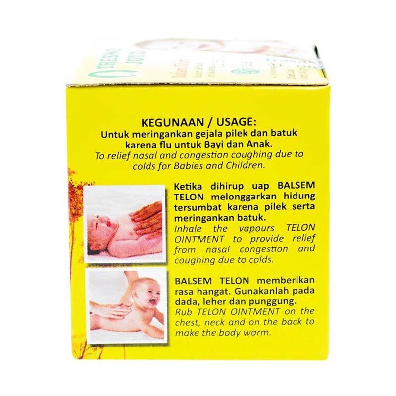 Tresno Joyo Balsem Telon Baby Balm Ointment (40 Gram) - Pack of 6