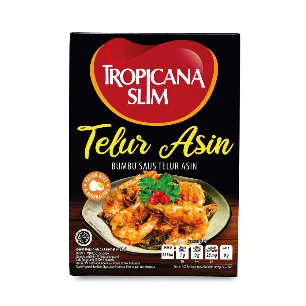 Tropicana Slim Salted Egg Sauce Seasoning 3 Sachets - Pack of 3