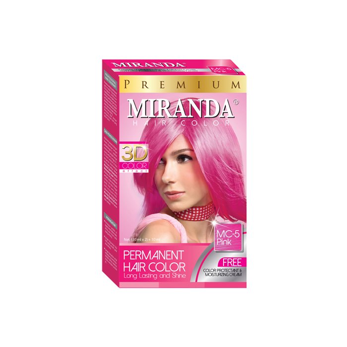 Miranda Hair Color Pink MC-5 (30ml + 30gr) - Pack of 3