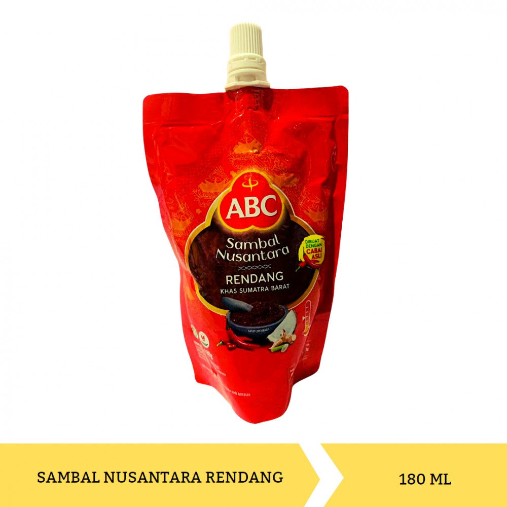 ABC Sambal Nusantara Rendang Pouch, 180 gr - Pack of 2