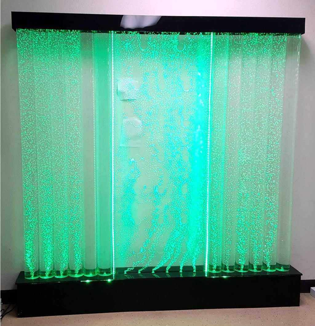HUGE 6.5' x 6.5' LED FULL Color Bubble Wall Water Fountain Panel Restaurant