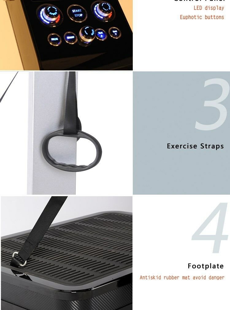 Pro Series Dual Motor 1500w Whole Body Power Vibe Vibration Plate ...