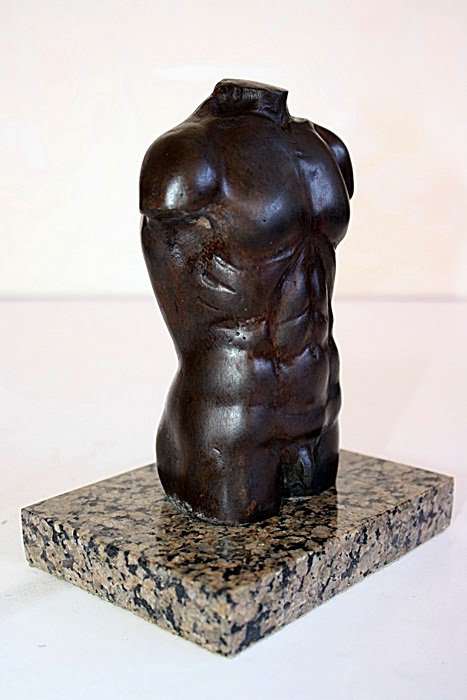 MAILLOL Handcast Replica MALE TORSO Bronze Statue, COA Included