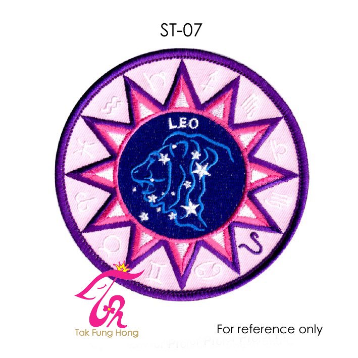Leo embroidered patch