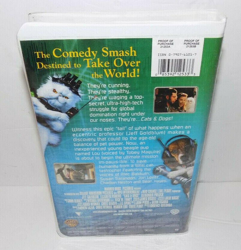 Warner Brothers Cats And Dogs Movie Sealed VHS New