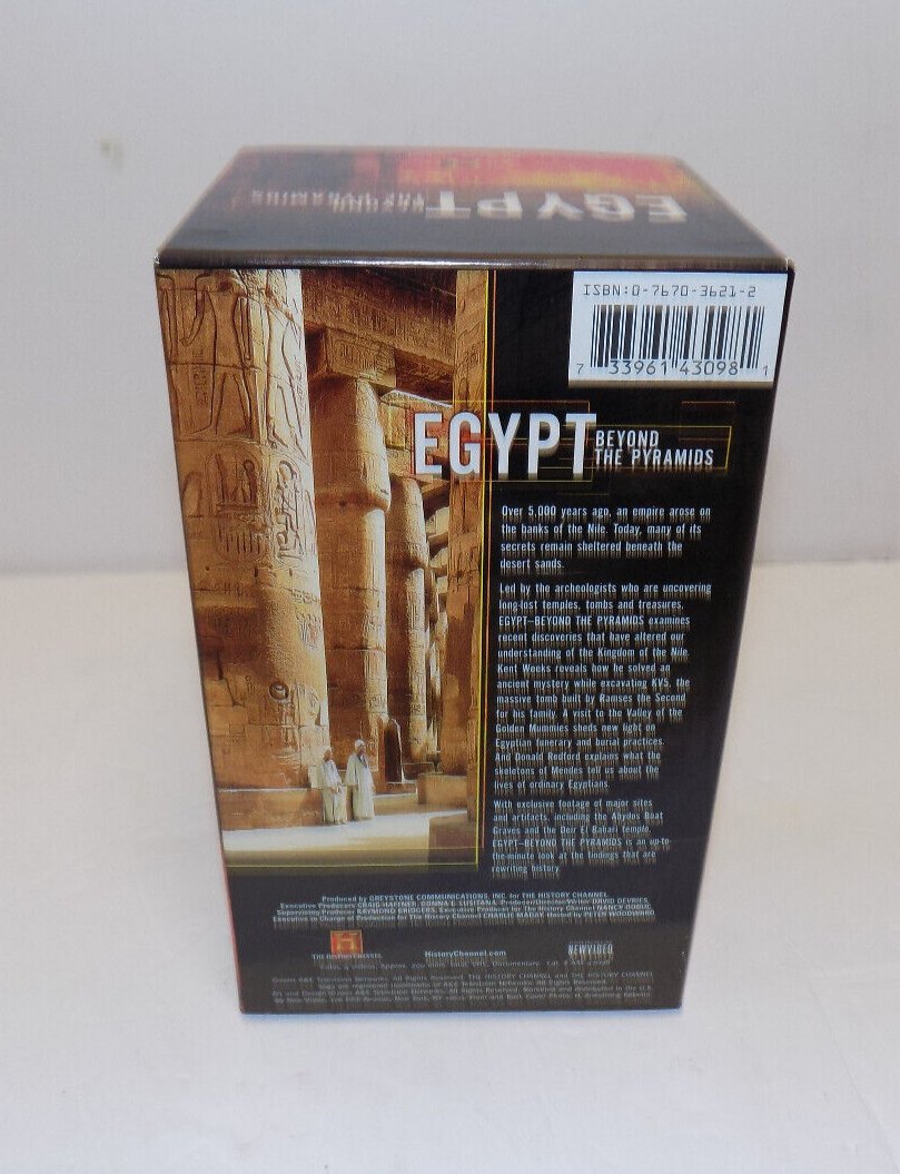 Egypt Beyond the Pyramids 4 VHS Tapes Box Set The History Channel 2001