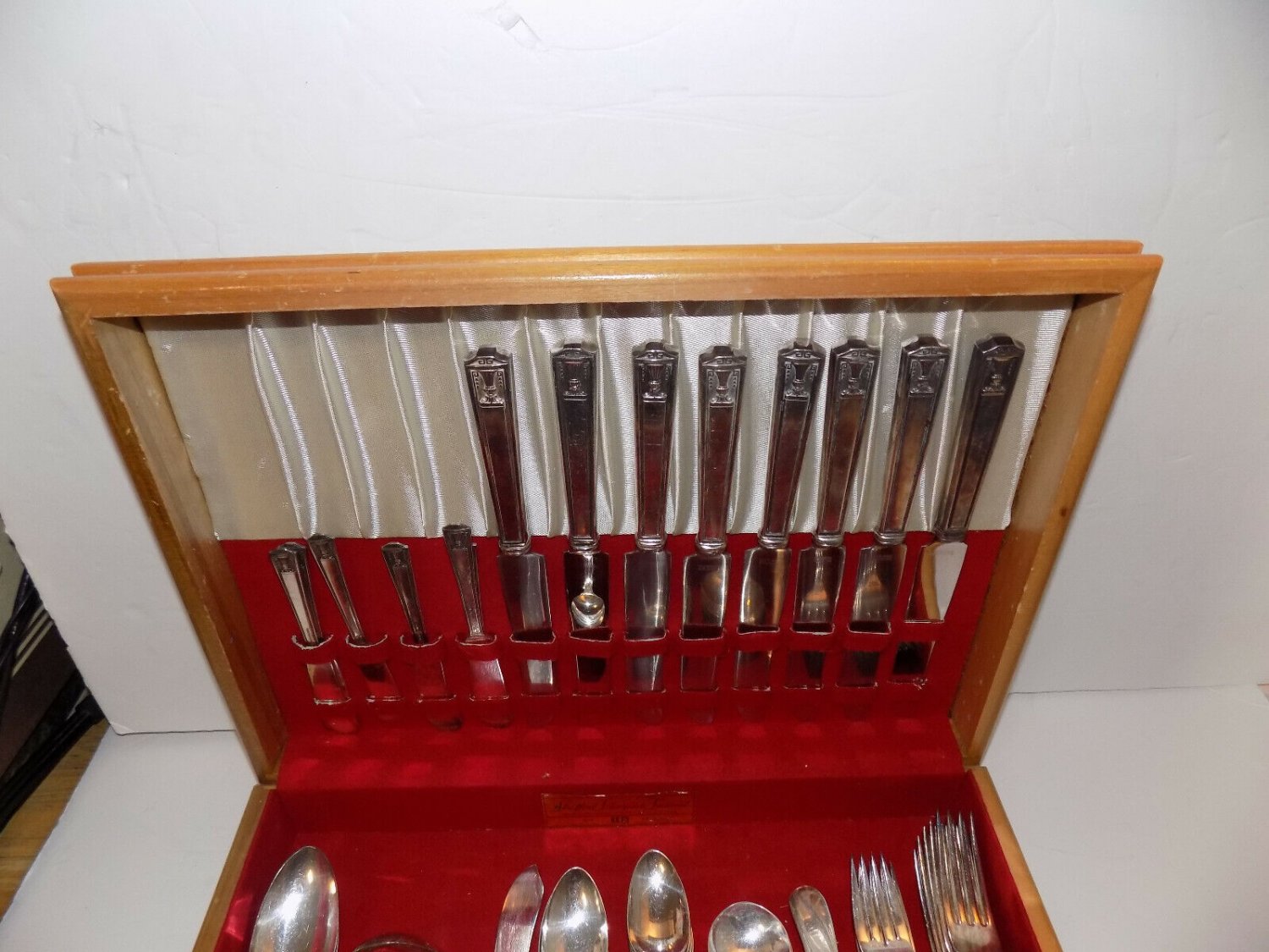 Stratford Silver Plate Sectional Silverware Set 61 Pieces