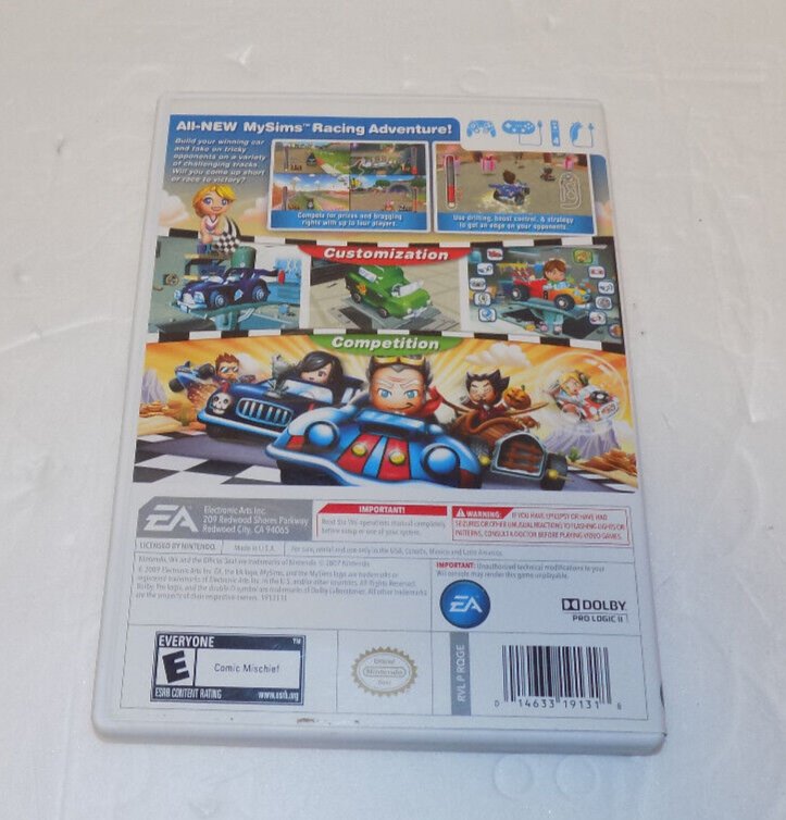 MySims Racing Nintendo Wii 2009 Complete