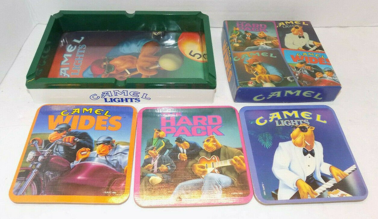 Camel Cigarettes Joe Camel Pool Table Ash Tray And Drink Coasters