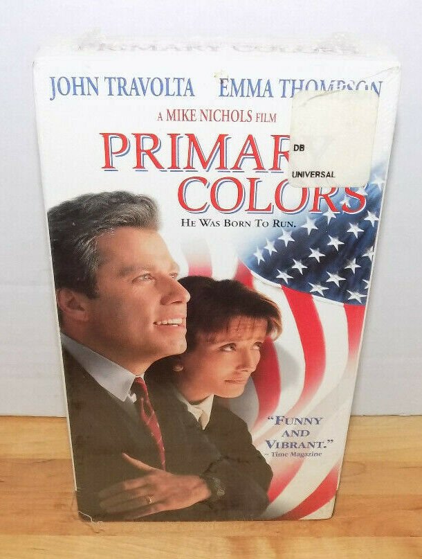 Primary Colors VHS Tape 1992 John Travolta Emma Thompson New Sealed