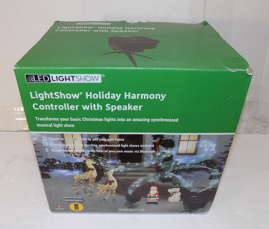 Gemmy Christmas Lightshow Holiday Harmony Controller With Speaker