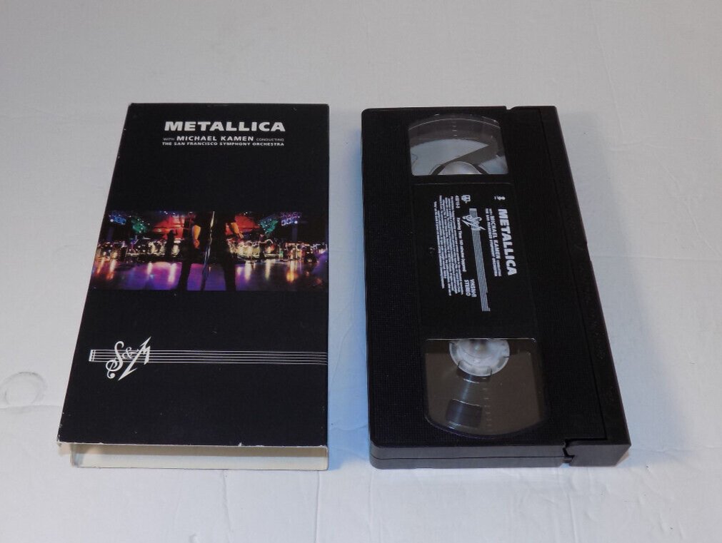 Metallica S&M VHS with Michael Kamen The San Francisco Symphony Orchestra 1999
