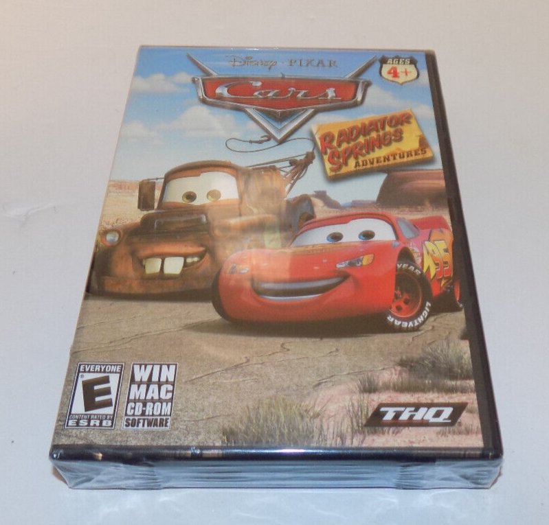 Pixar Cars Radiator Springs Adventures Win/Mac CD-ROM Software 10 Games New