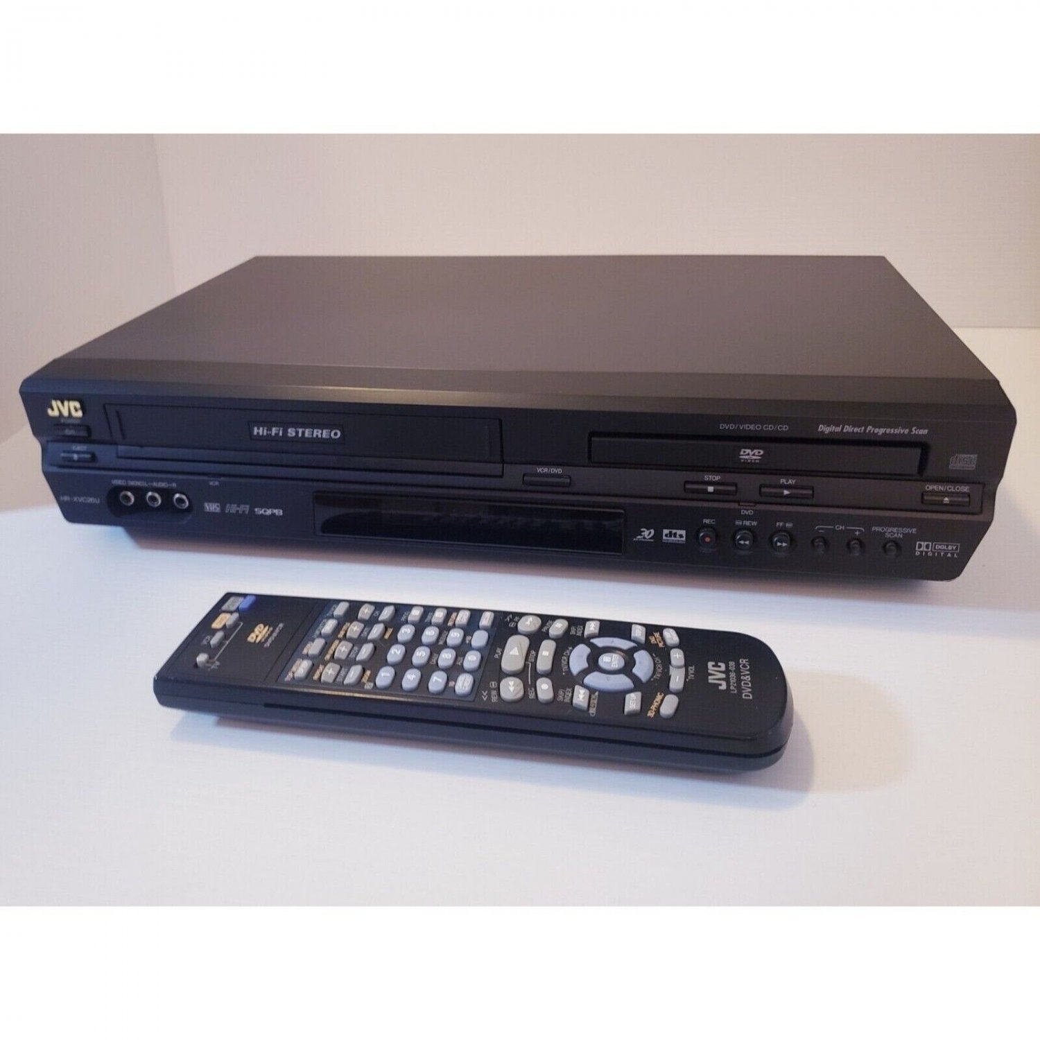 JVC HRXVC26 DVD VCR Combo Dvd Player Vhs Player with Remote and Cables