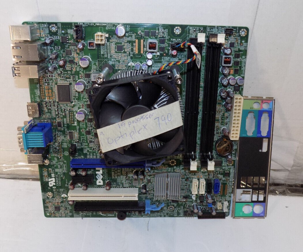 Dell OptiPlex 790 Desktop Motherboard 0HY9JP with i5 CPU i/o Plate