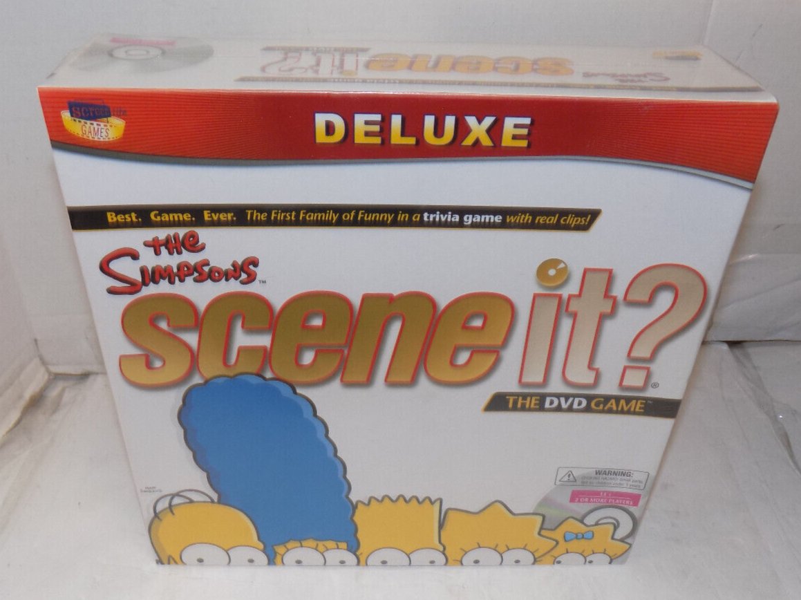 New The Simpsons Scene It? Deluxe Edition Dvd Trivia Game Sealed