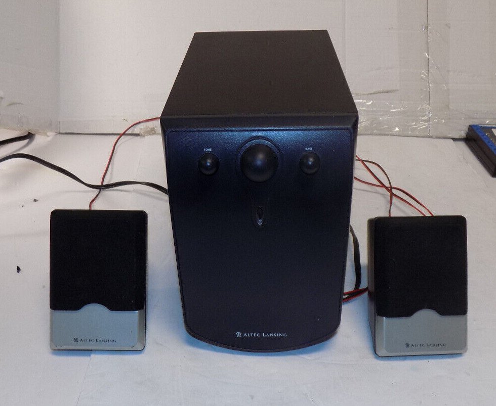 Altec Lansing BX3 Computer Speakers Subwoofer + 2 Speakers