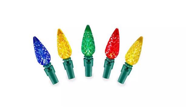 Winter Wonder Multi-Color LED C6 Solar Light Set, 100-Lights