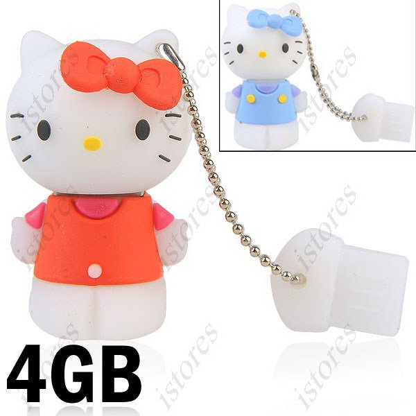 4GB Hello Kitty Design USB Flash Memory Drive Samsung Chip