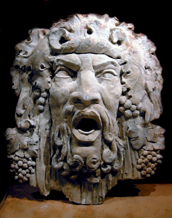 Bacchus Head sculpture