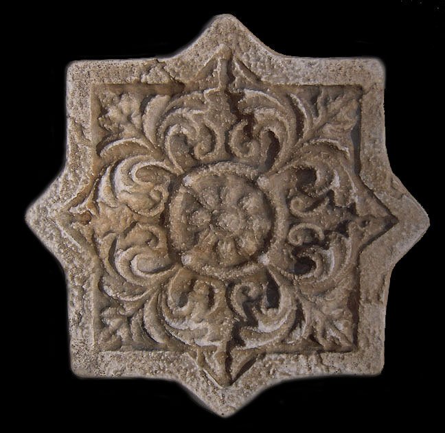 Rosette Backsplash Relief Tile